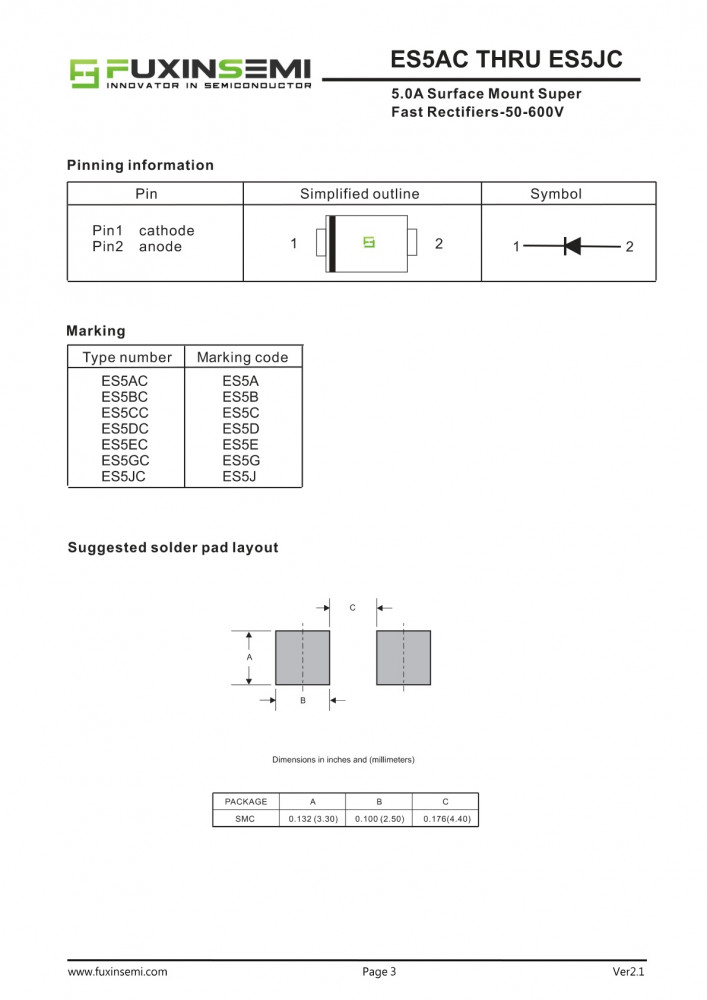 ES5JC datasheet page 3