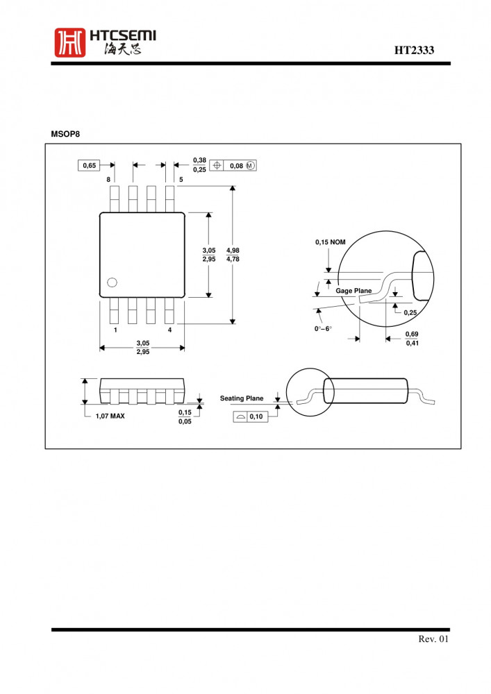 HT2333ARZ datasheet page 8