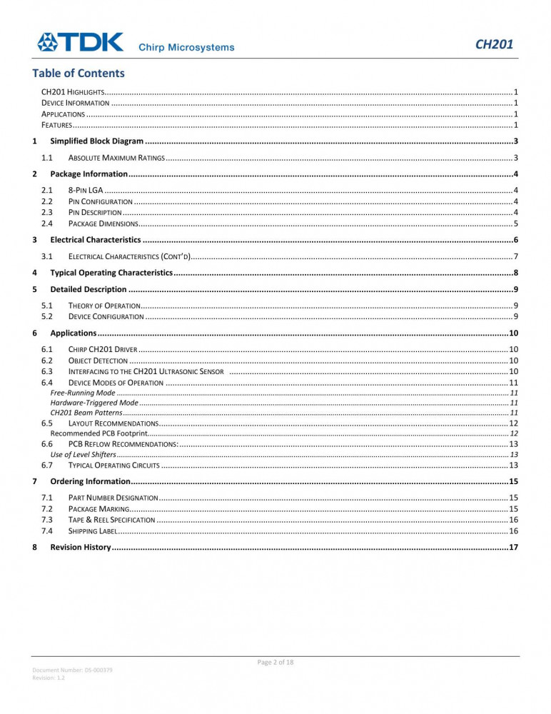 CH201 technical document page 2