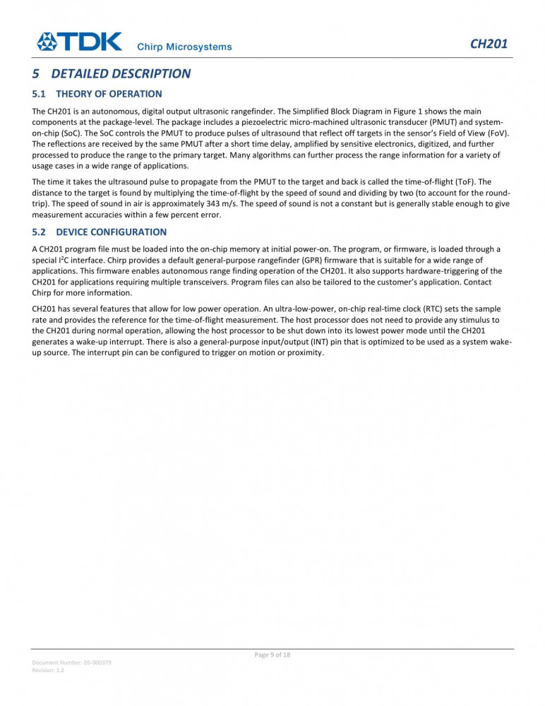 CH201 technical document page 9