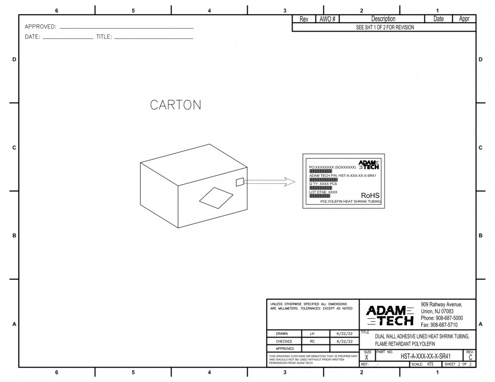 ADAM TECH HST-A-040-BK-4-SR41 technical drawing page 2