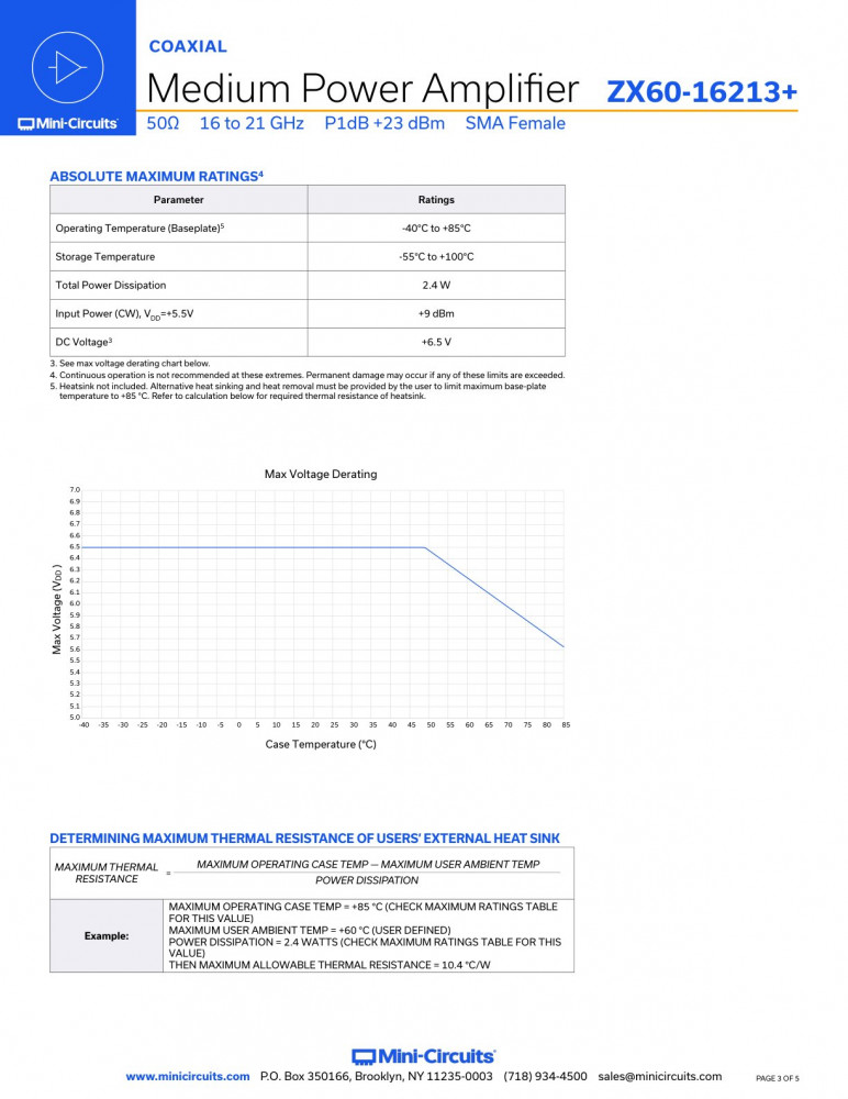 ZX60-16213+ technical document, page 3