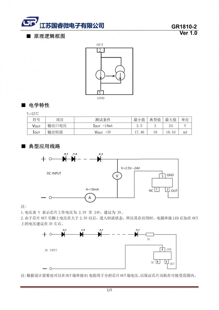 GR1810-2 datasheet page 2