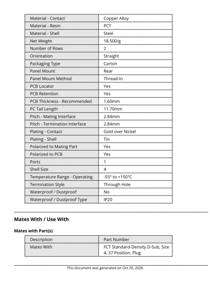 MOLEX 1731090245 technical drawing preview, page 3