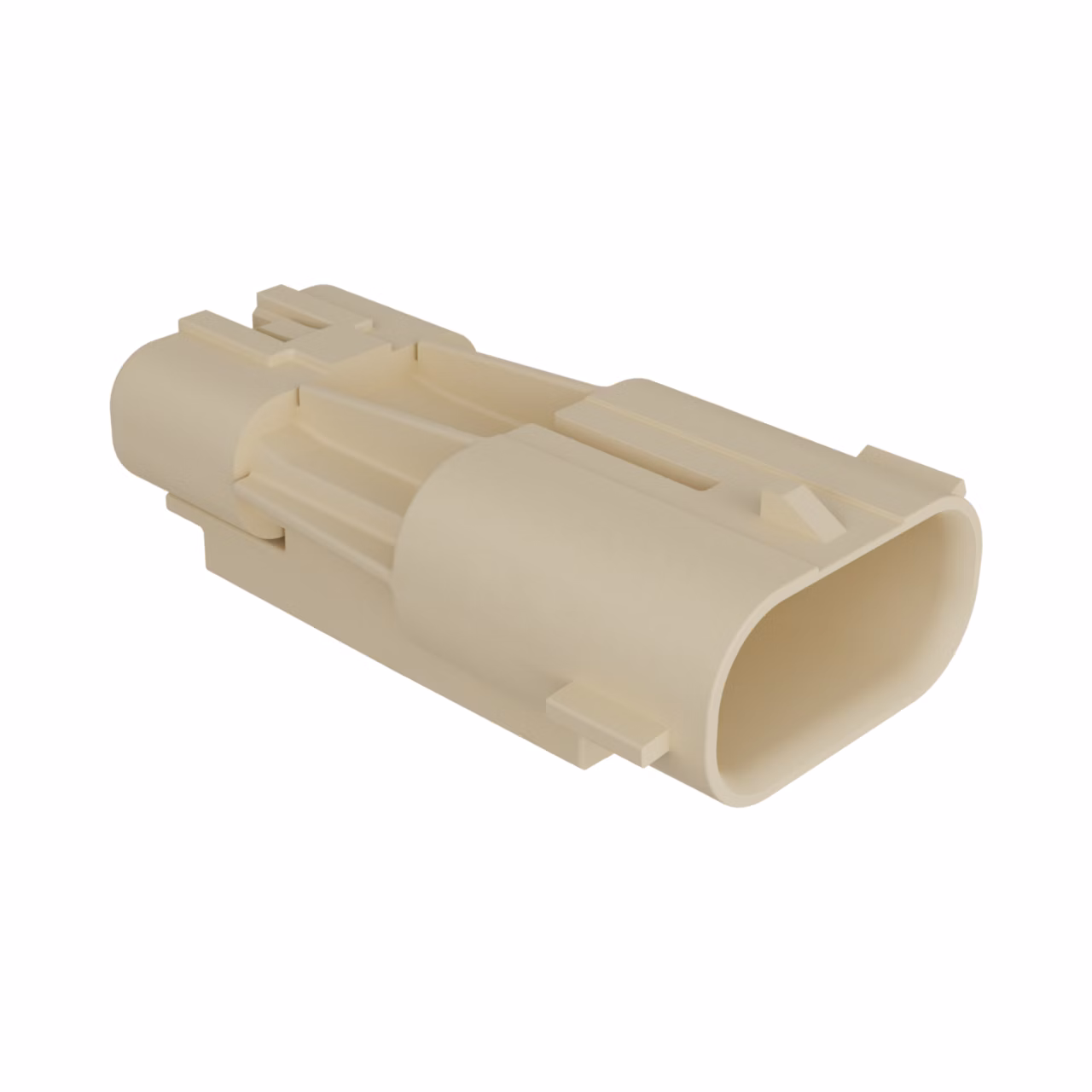 Squba Sealed Plug Assembly with Clipslot, 1.80mm Pitch, Single Row, 2 Circuits, Natural