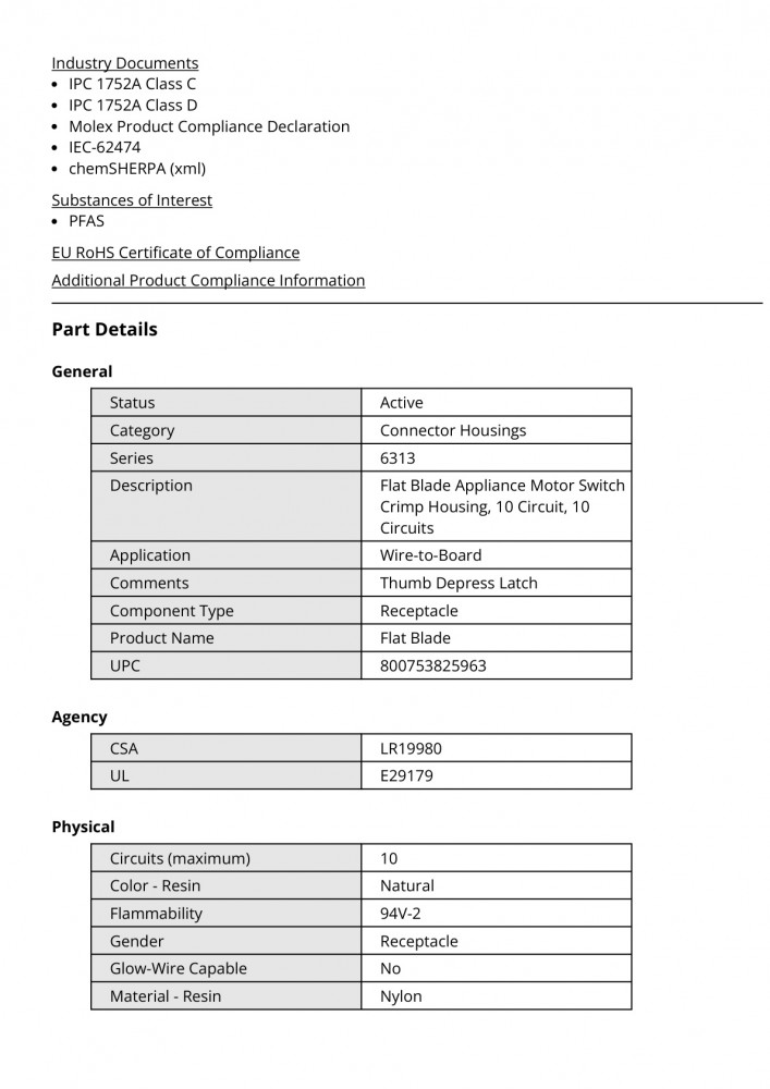 MOLEX 06023103 document image, page 2
