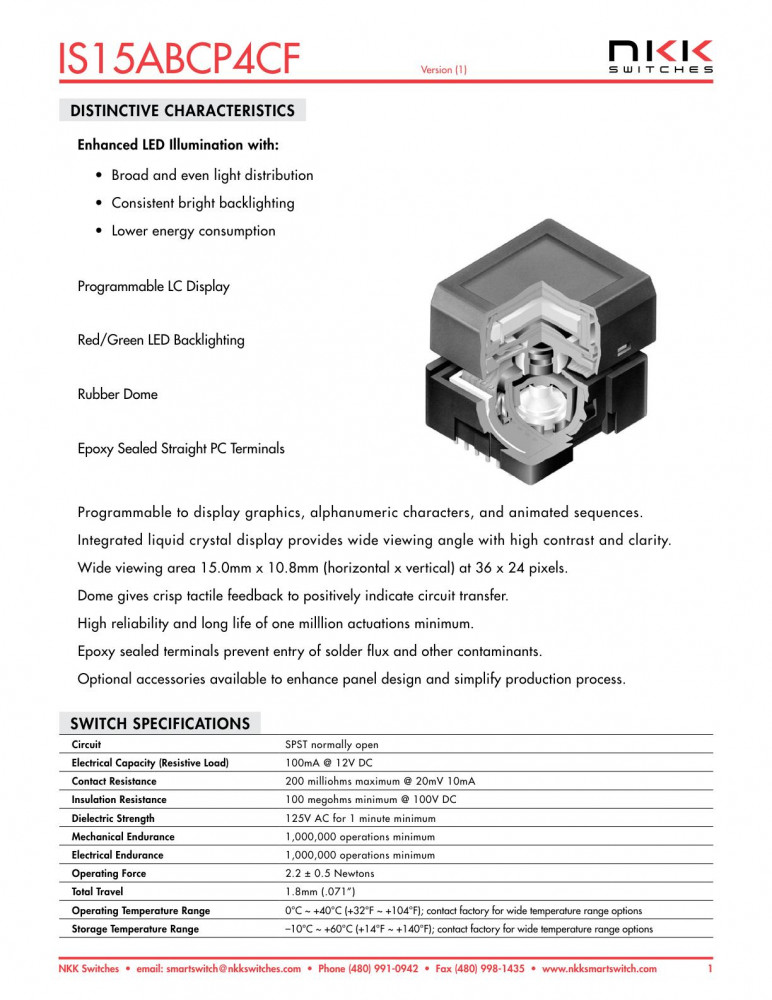 IS15ABCP4CF technical document page 1