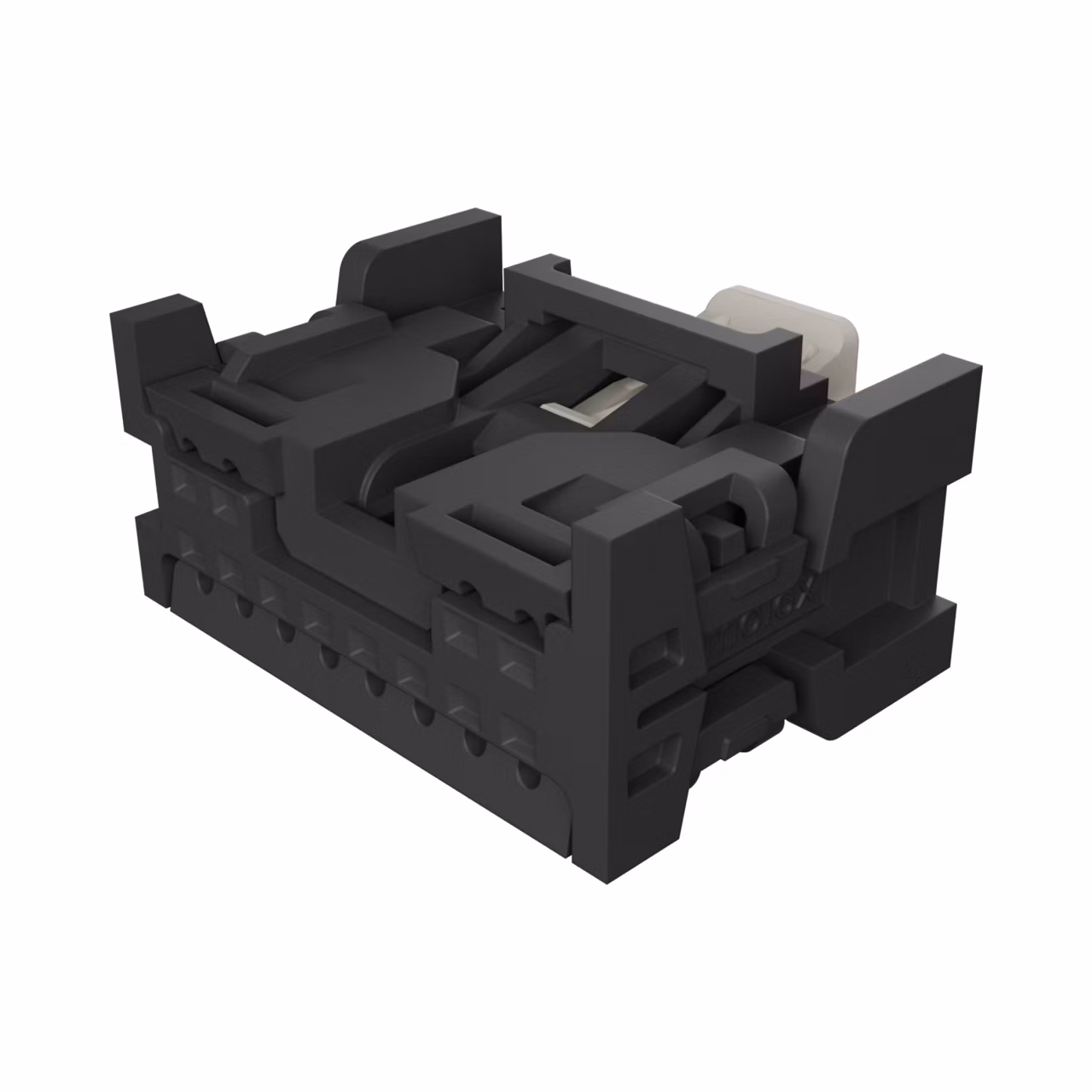 PROPOSED REPLACEMENT: MINI50 GEN II UNSEALED RECEPTACLES (206523 SERIES);  Mini50 Unsealed Receptacle, Dual Row, Bridged, with CPA, 12 Circuits, Polarization Option C, Dark Gray for sale