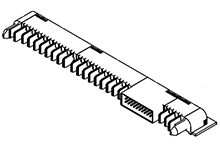 5.50mm Pitch EXTreme Ten60Power Right-Angle Power Blade, 5 DC Power Circuits, Standard Solder Tail