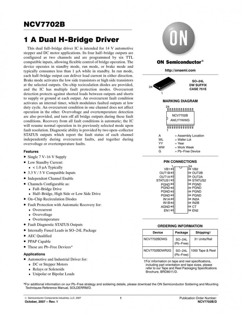 NCV7702B datasheet page 2
