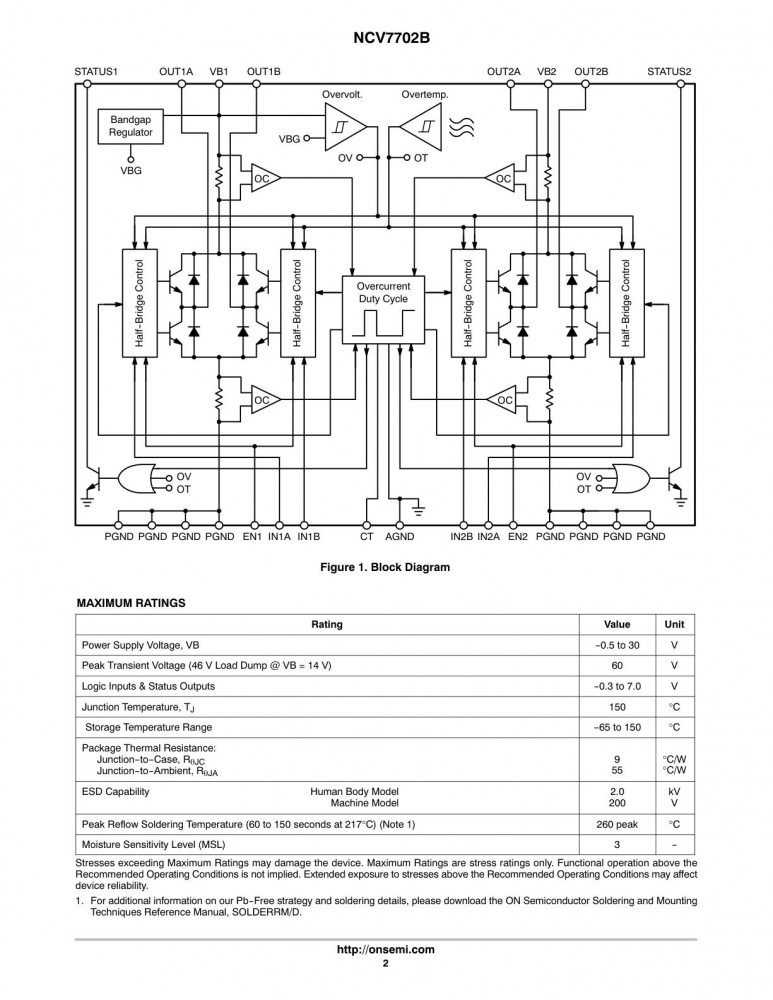 NCV7702B datasheet page 3