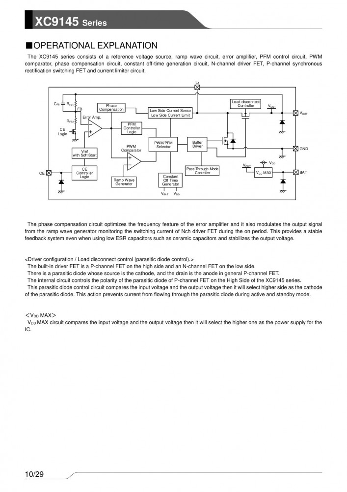 XC9145 datasheet page 10