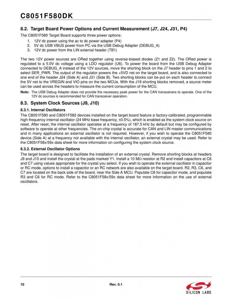 C8051F580DK document page 10