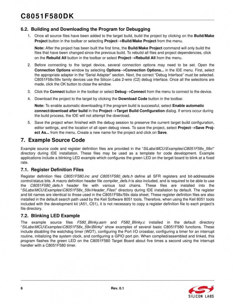C8051F580DK document page 6