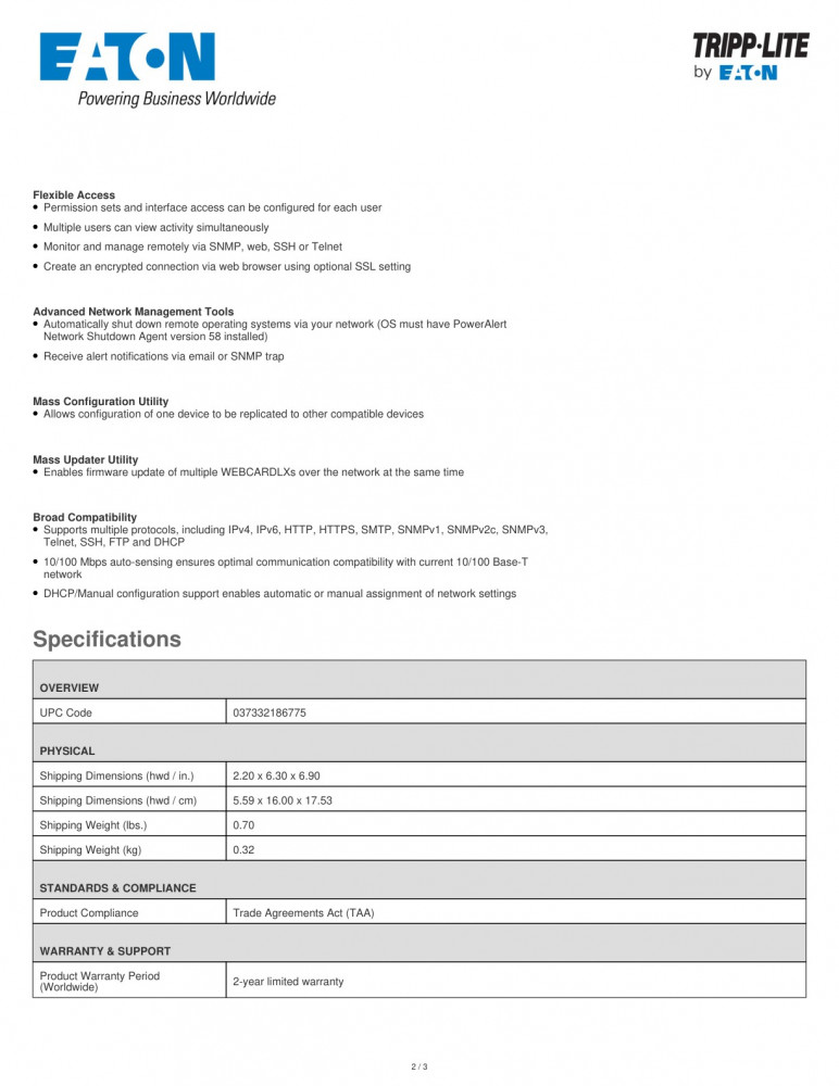 WEBCARDLX product documentation image 2