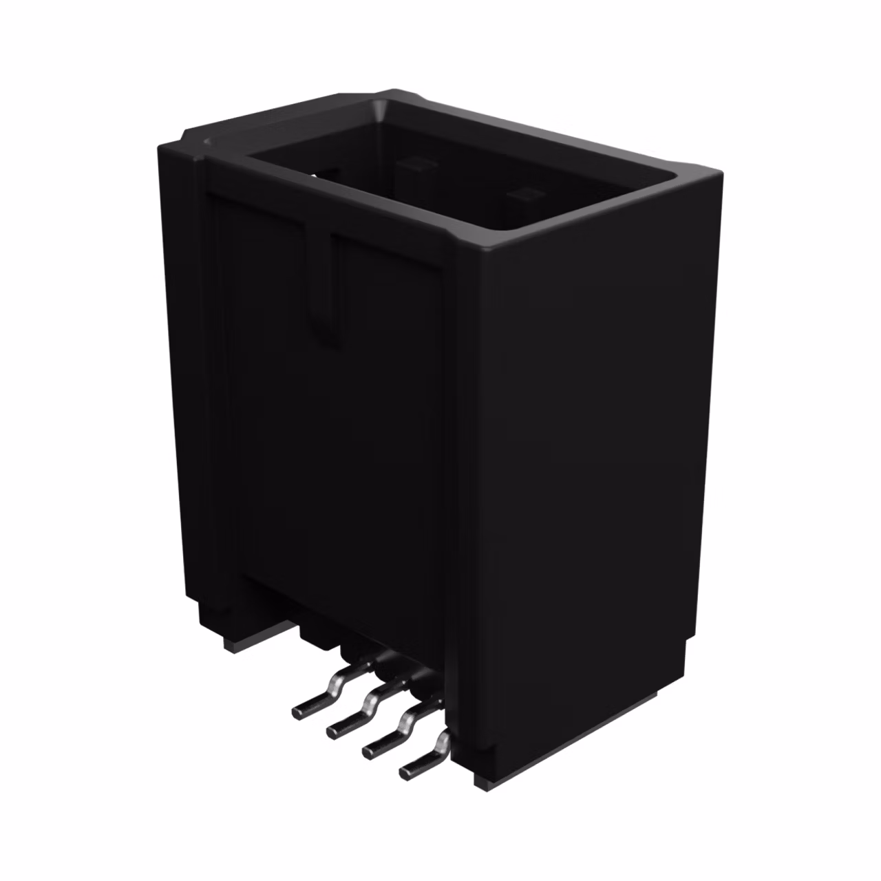 ConnTAK50 Header, Dual Row, Vertical, Surface Mount, 10 Circuits / 8 Circuits Usable, Key A, Black for sale