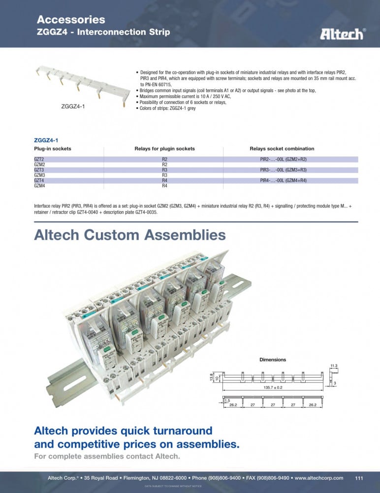 Altech GZT92 technical document page 2
