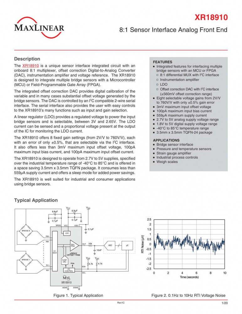 XR18910IL-65 datasheet page 1