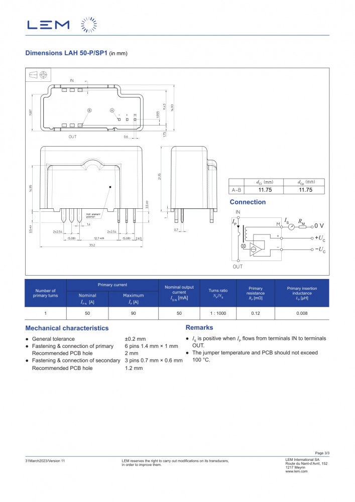 LAH 50-P/SP1 datasheet page 3
