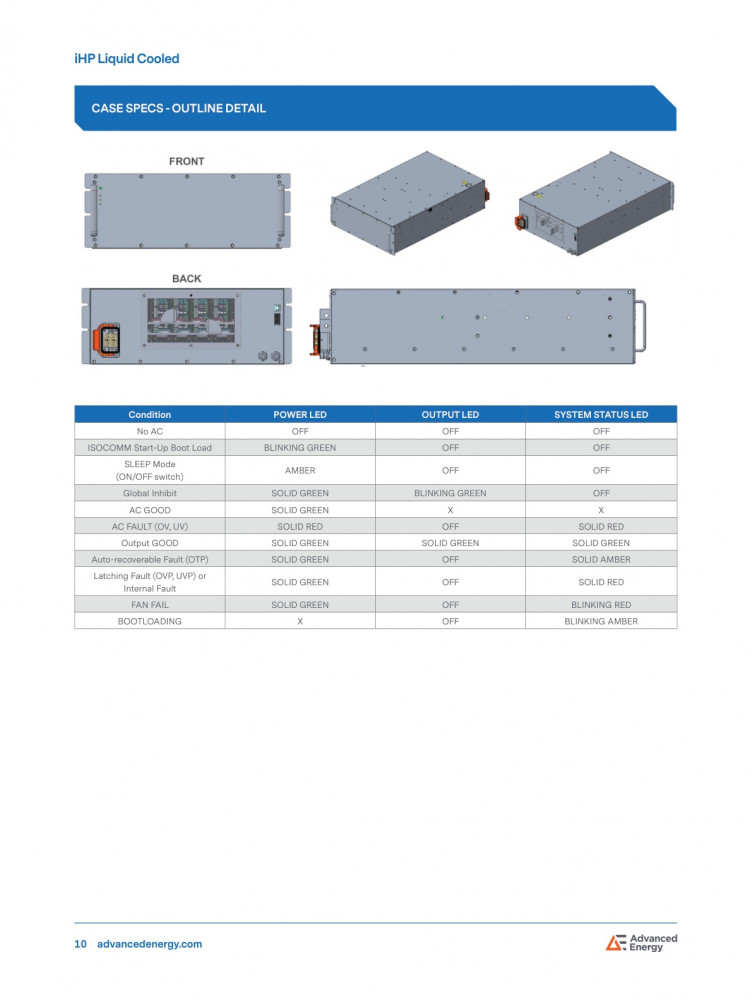 iHP liquid-cooled power system document page 10