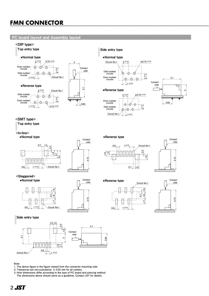 JST FMN connector documentation page 2