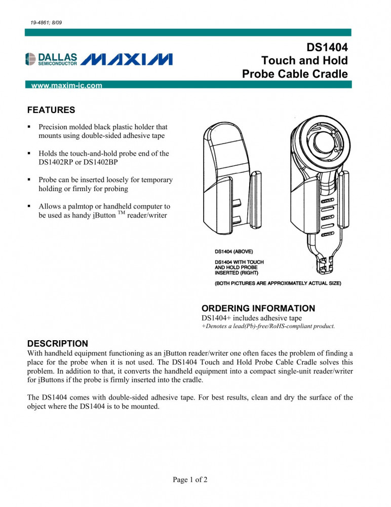 DS1404+ technical document page 1