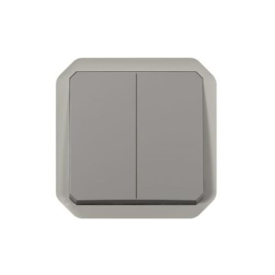 Plexo - 2-gang 2-way switch or push button - IP55 weatherproof - IK08 impact resistant - 10AX 250V AC tool-free connection for sale