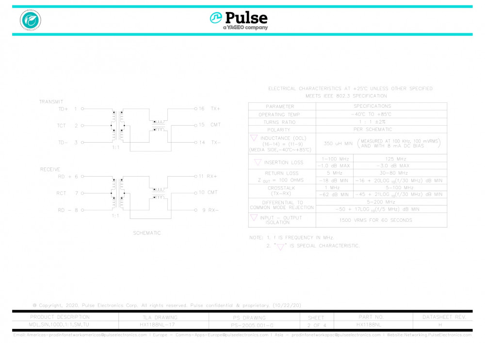 HX1188NL datasheet page 2