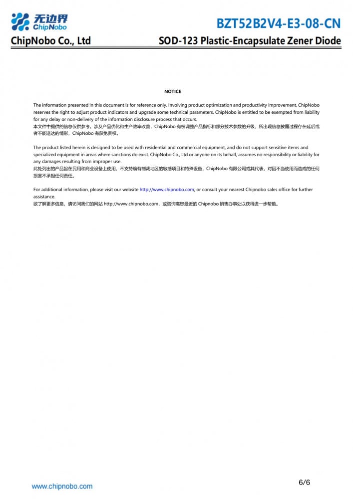 ChipNobo BZT52B2V4-E3-08-CN datasheet page 6