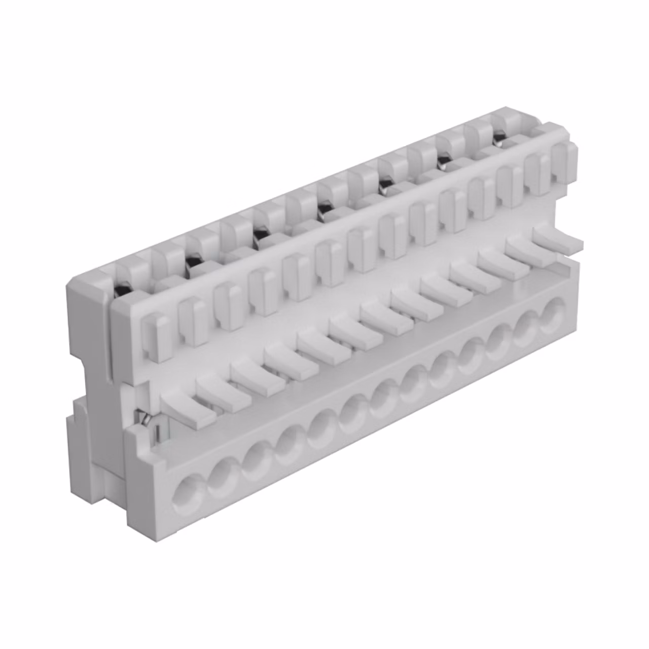 Appli-Mate RAST 2.5 IDT Housing, 5.00mm Pitch, Female, 7 Circuits, All Position Keys, Slotted Endwalls for sale