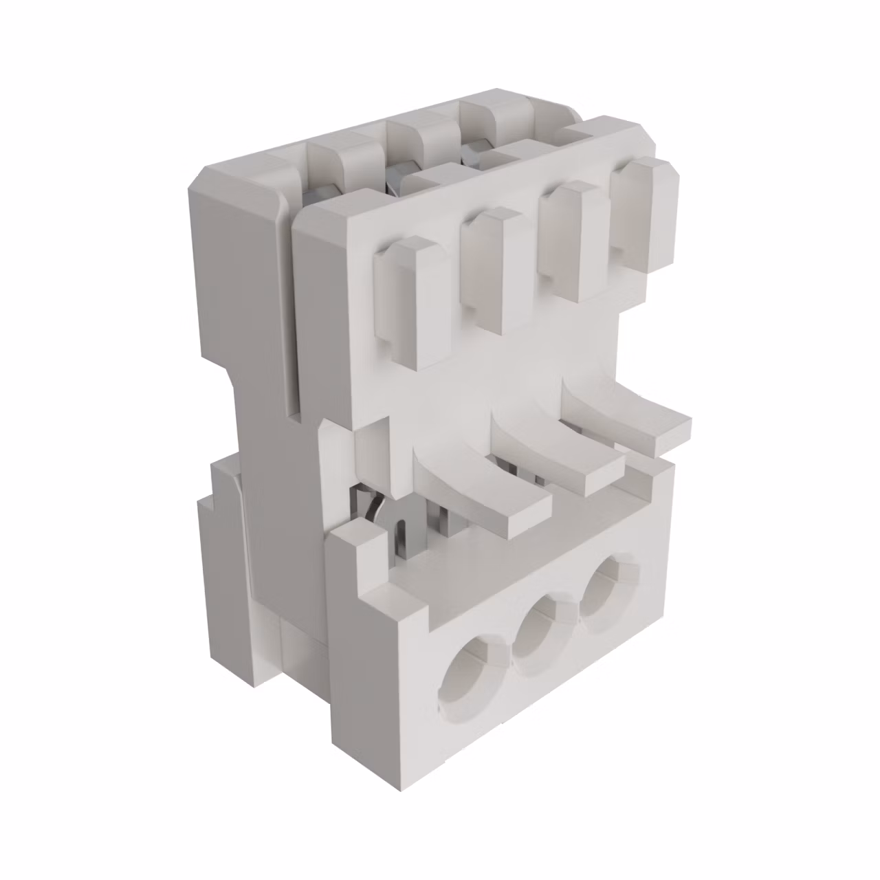 Appli-Mate RAST 2.5 IDT Connector, 2.50mm Pitch, Direct/Indirect, Female, Beaded Terminal, 3 Circuits, All Position Keys, Slotted Endwalls for sale