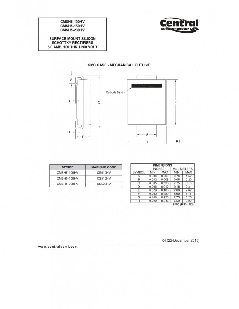 CMSH5-100HV datasheet page 2