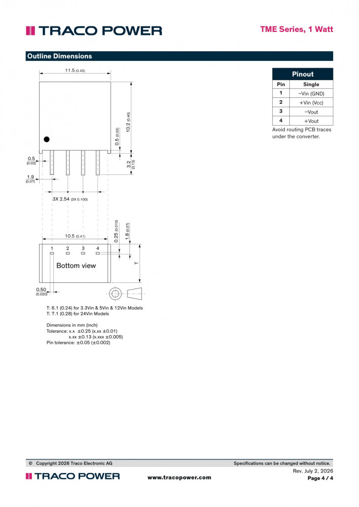 TME Series datasheet page 4