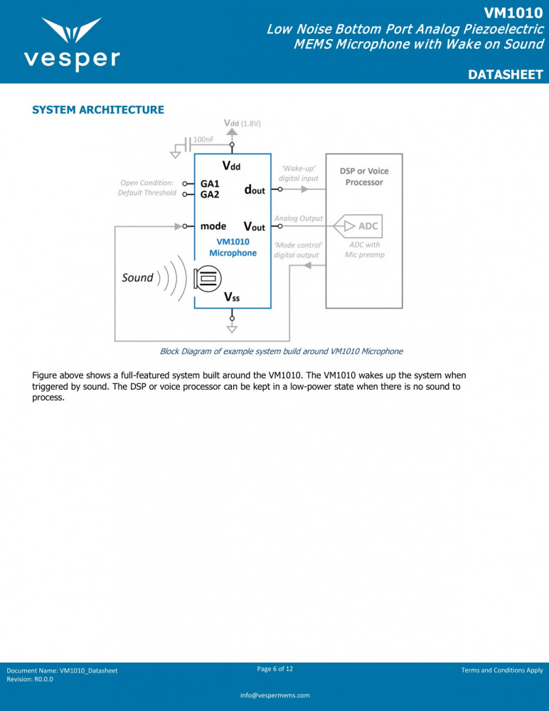 VM1010 datasheet page 6