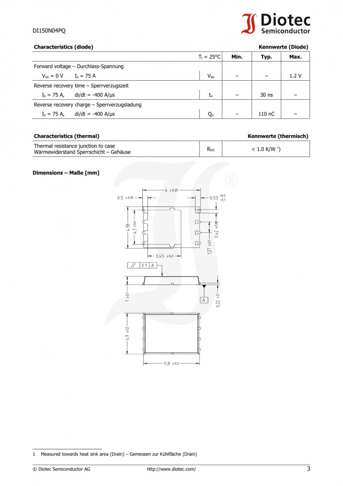 DI150N04PQ technical document page 3