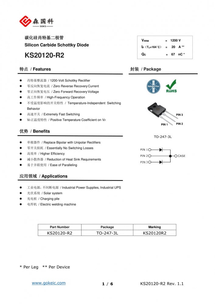 KS20120-R2 datasheet page 1