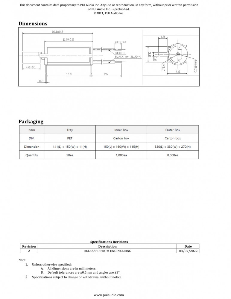 HD-EMB1604-LW26-R datasheet page 3