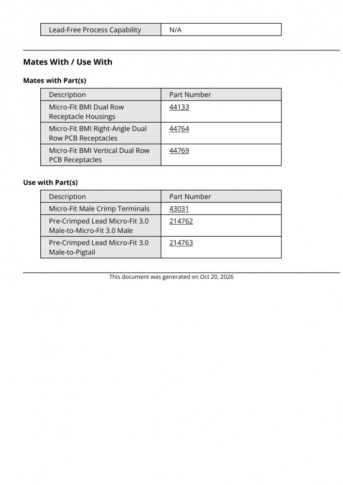 443001032 product document image, page 3