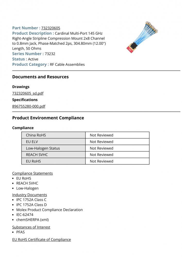 MOLEX 732320605 product document image 1