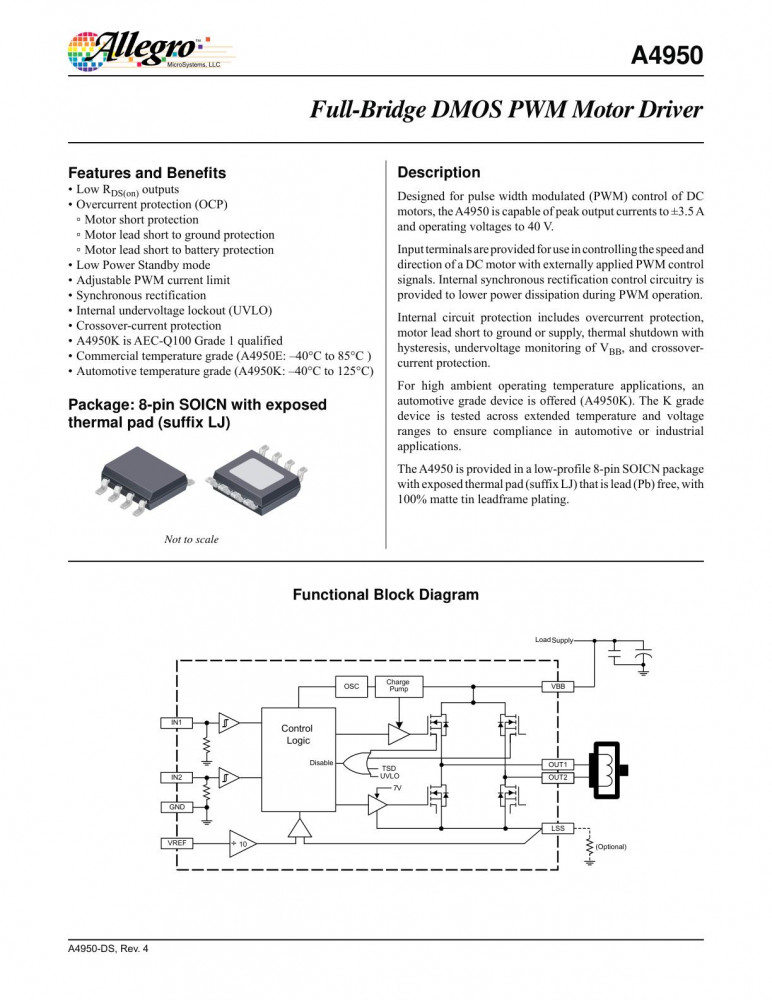 A4950 datasheet page 1