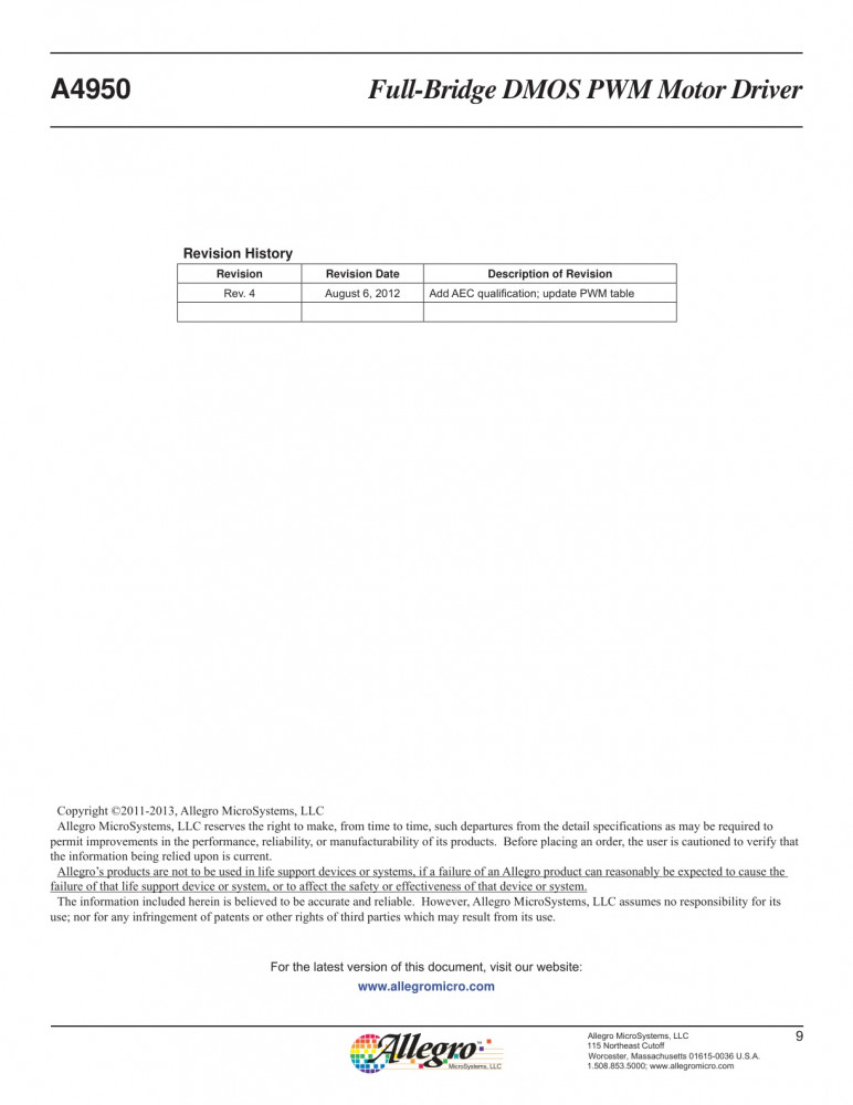A4950 datasheet page 9