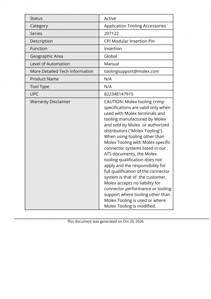 Molex 622021901 technical document image, page 2