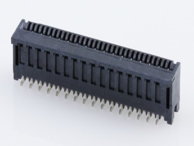 Easy-On FFC/FPC Connector, 0.50mm Pitch, Surface Mount, Vertical, Non-ZIF, Standard Footprint, Tin Bismuth Plating, Short Terminal Type, Black, 32 Circuits