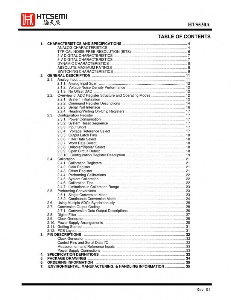 HT5530 technical document page 2