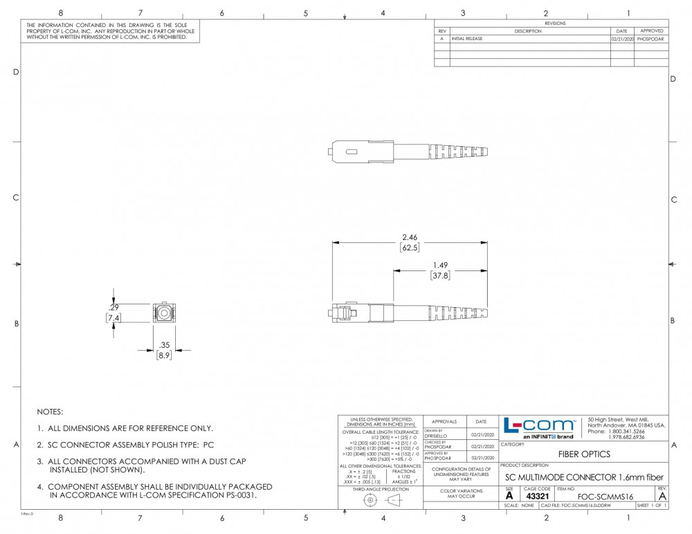 FOC-SCMMS16 technical drawing preview