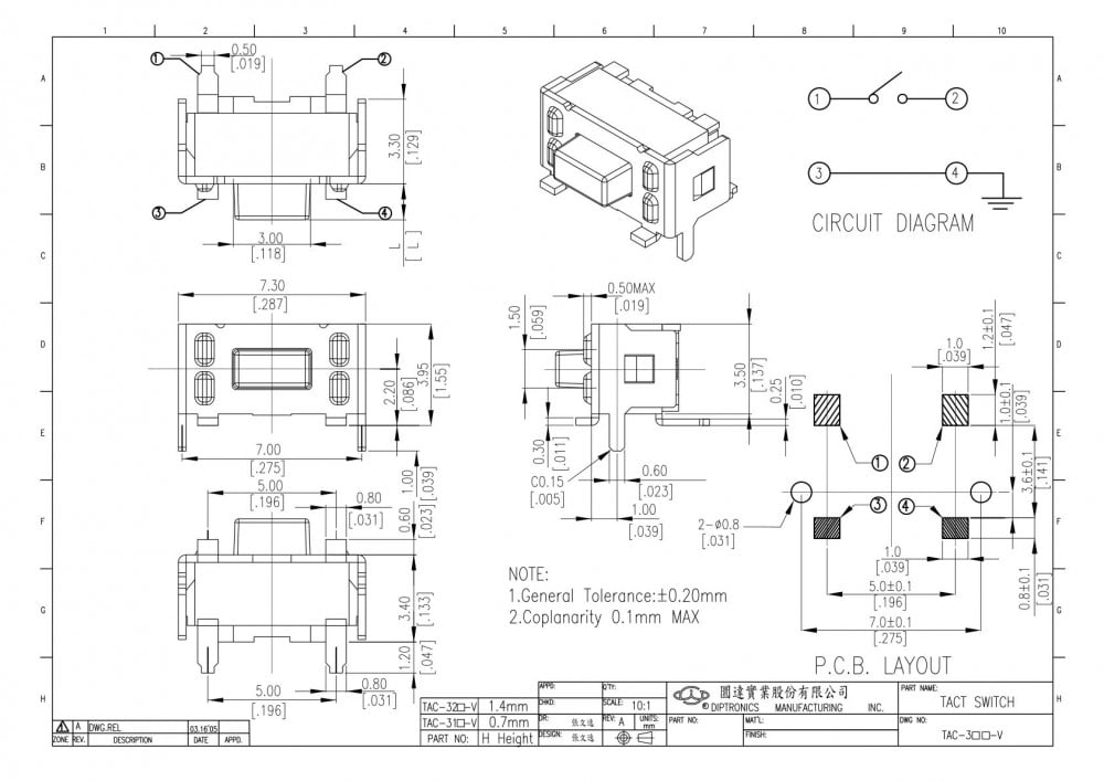 TAC-32W-V-T/R specification page 2