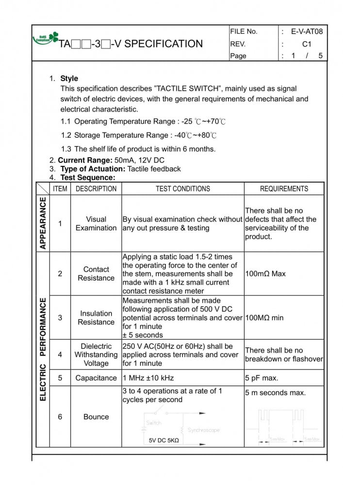 TAC-32W-V-T/R specification page 3