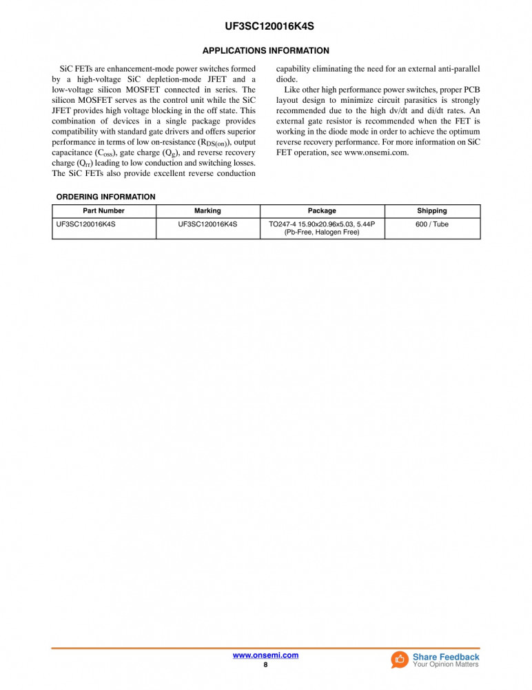 UF3SC120016K4S datasheet page 8