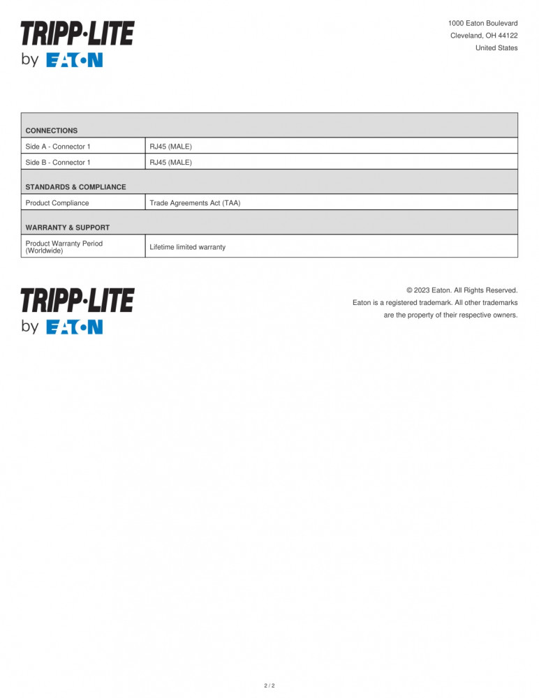EATON N031-050 technical document page 2