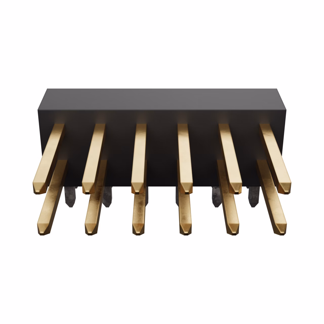 2.00mm Pitch Milli-Grid Header, Right-Angle, Through Hole, 12 Circuits, 0.38µm Gold (Au) Plating, Mating Pin Length 4.00mm, Tail Length 2.16mm, Tray, Lead-Free for sale